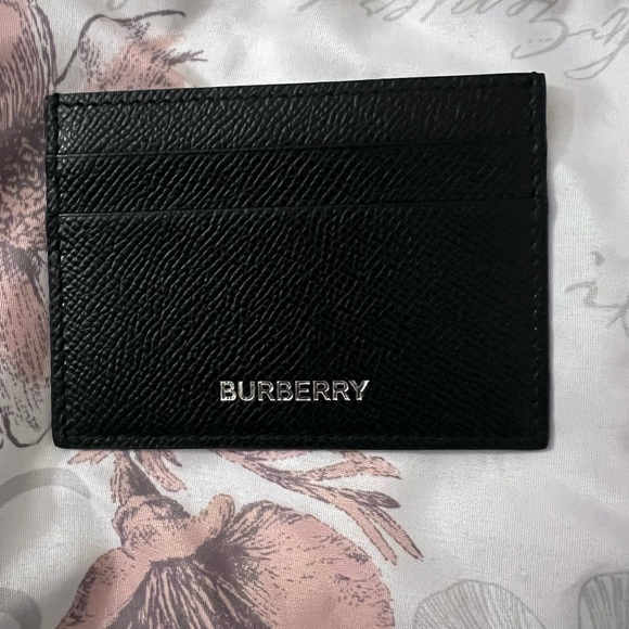 Burberry | Accessories | Burberry Textured Black Card Holder | Poshmark